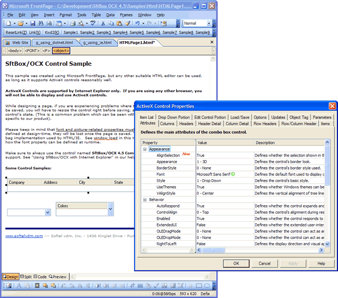 Using SftBox/OCX with Internet Explorer
